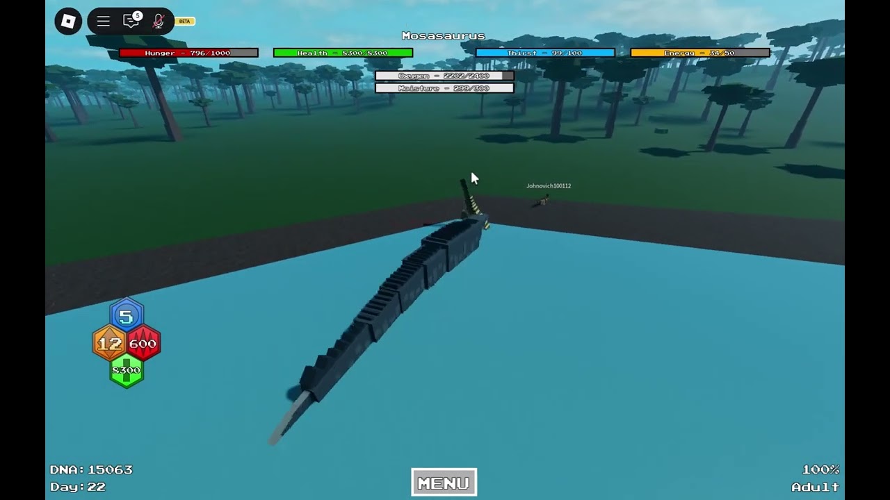 Jurassic pixel : mosasaurus ambushes rex