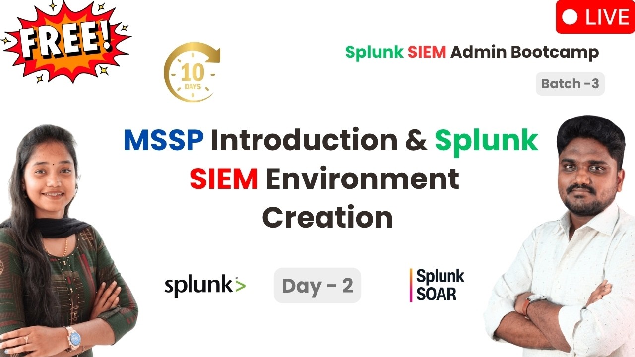 Day 2 | Batch 3 | MSSP Introduction & Splunk SIEM Environment Creation