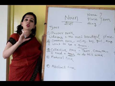 Nouns Hindi (संज्ञा ) Learn English in Hindi - Noun Examples, definition in Hindi