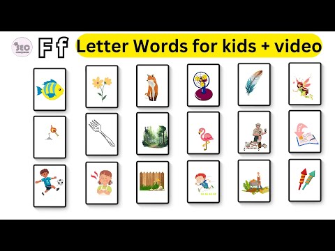 Letter F Words for kids | Letter F Sound | letter F words | Letter F f | #KidsEducation | #Alphabet