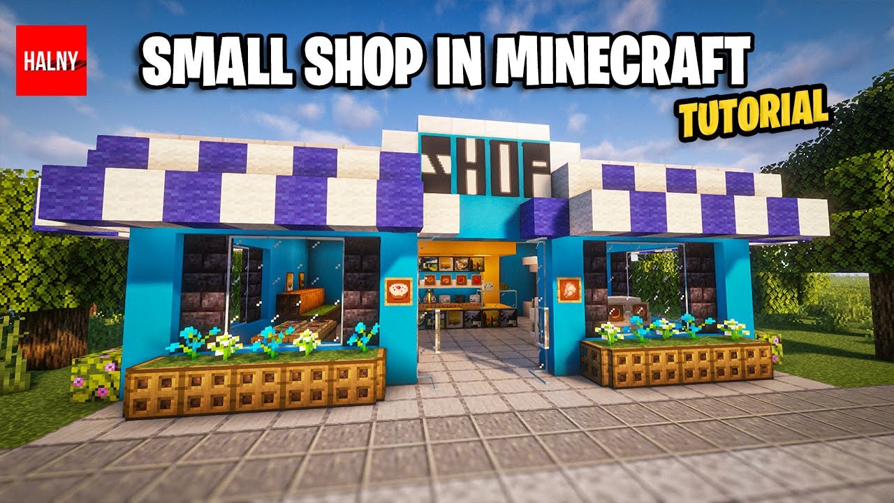 How to build a small shop in minecraft - Minecraft Builders