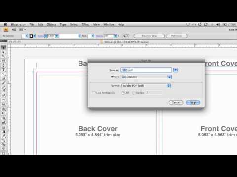 How to create a PDF from your layout file in Adobe Illustrator