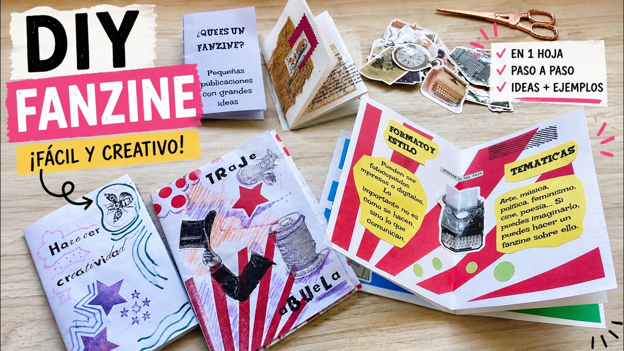 Fanzine creativo para principiantes | Manuali... | YouTubeToText