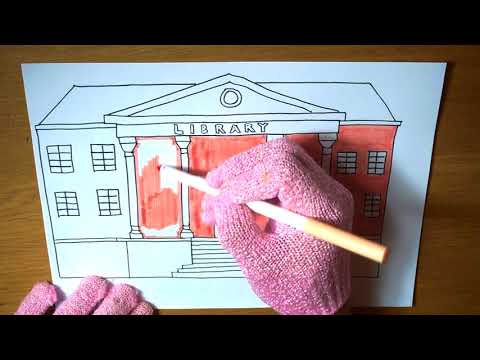 How To Draw A Library Step by Step – I'm Youtuber – Follow my videos to ...