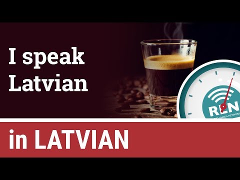How to say that you speak Latvian - One Minute Latvian Lesson 3