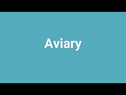 'Aviary' Meaning and Pronunciation