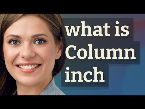 Column inch | meaning of Column inch