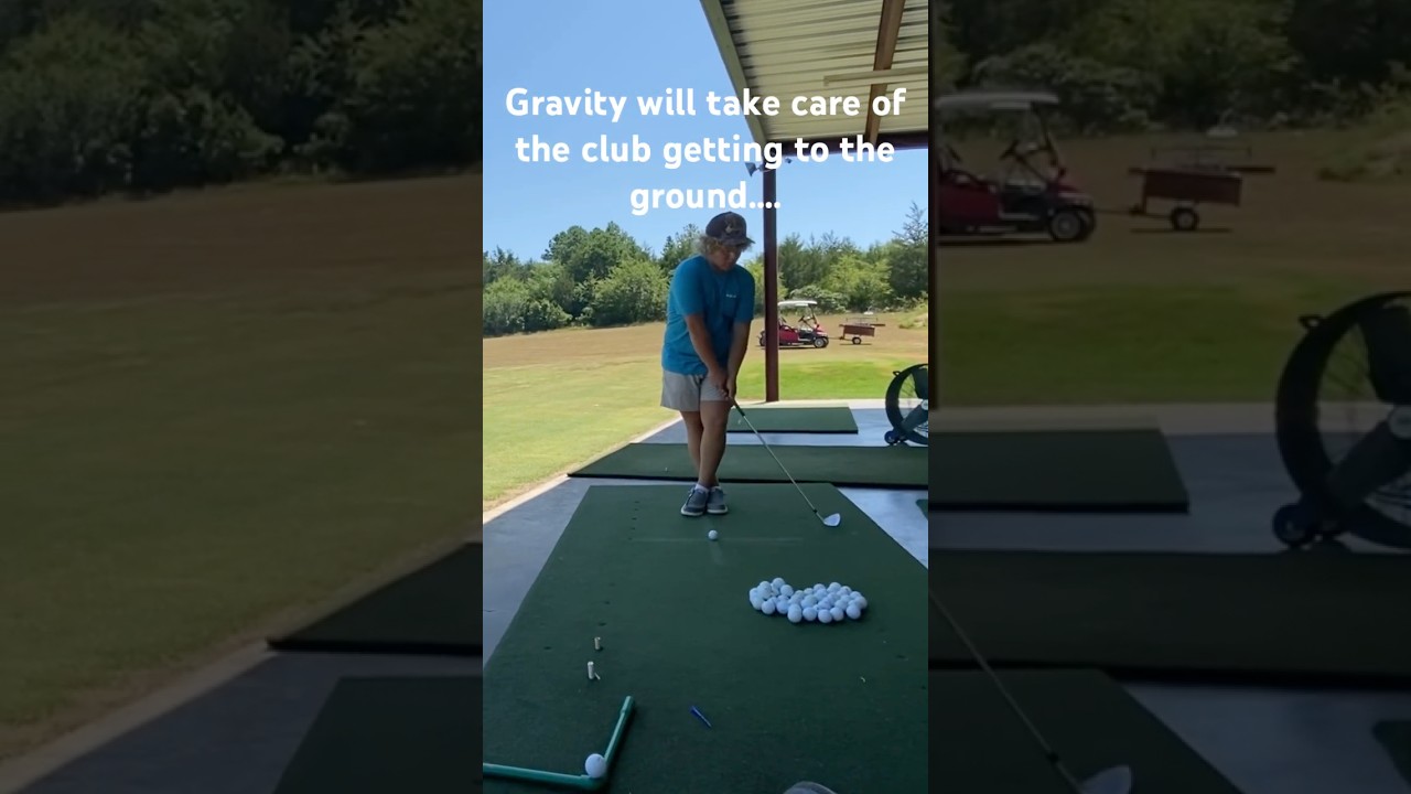 Kie feeling the gravity drop of the club! #gravitygolf #gravity #golfinstruction