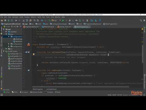Learn Hands On Android Application Components Communicating with Activity Event Callbacks ...
