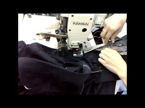 Belt Loop Making Machine - Double Needle Flat Bed Making Belt Loop ...