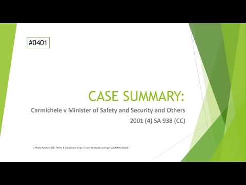 #0401 PLV3703 Carmichele v Minister of Safety and Security 2001 (4) SA 938 (CC)