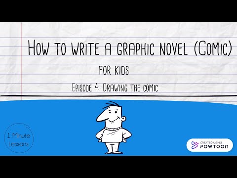 How to write a graphic novel (comic) for kids: Episode 4 Drawing the comic