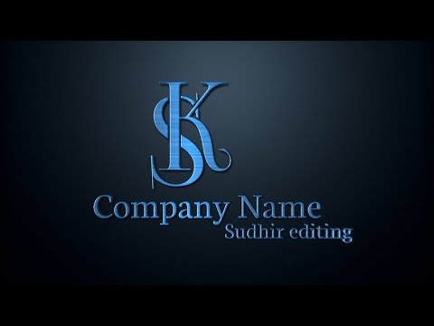 New style SK Company Name Logo Design || How to make company logo design pixellab || sudhir editing🔥