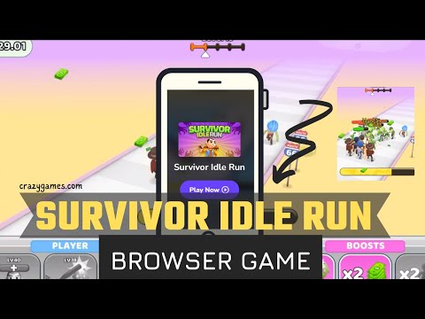 [GAMEPLAY] Crazy Games: Survivor Idle Run | Browser Game