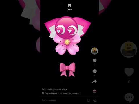 Spring is coming! How I made a Sakura cat using new pink heart emoji! #emoji #cat #cutecat #keyboard