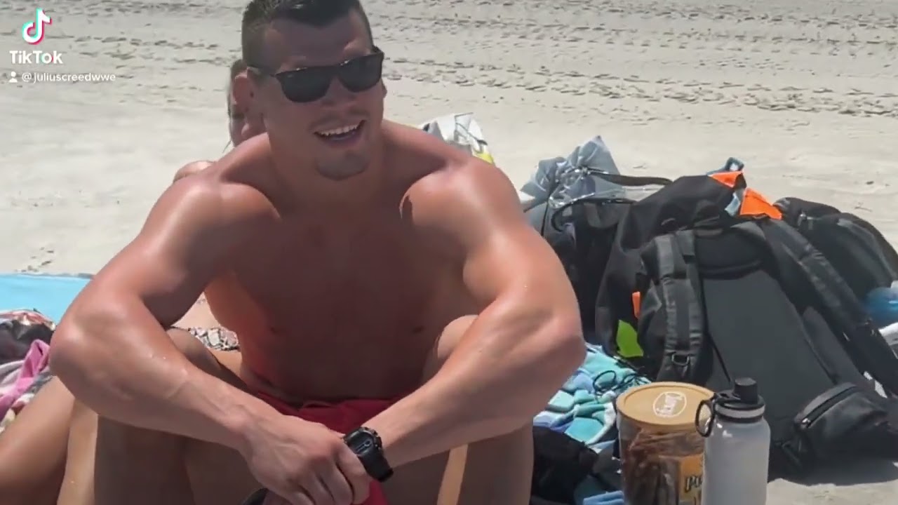 Julius Creed’s Massive Bulge Shown Off at the Beach!