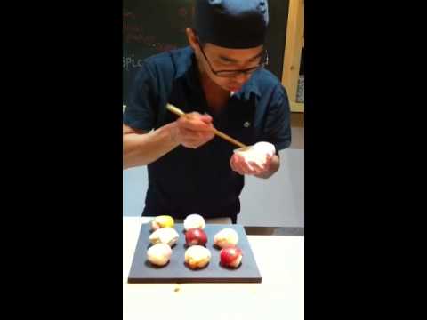 Temari Sushi en Sushiya Aoyama