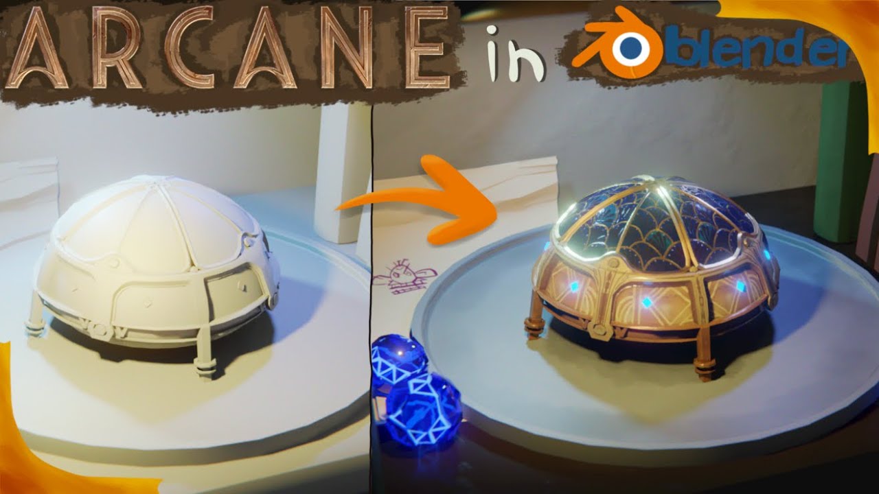 Arcane Style Tutorial in Blender - Creating a Valdiani