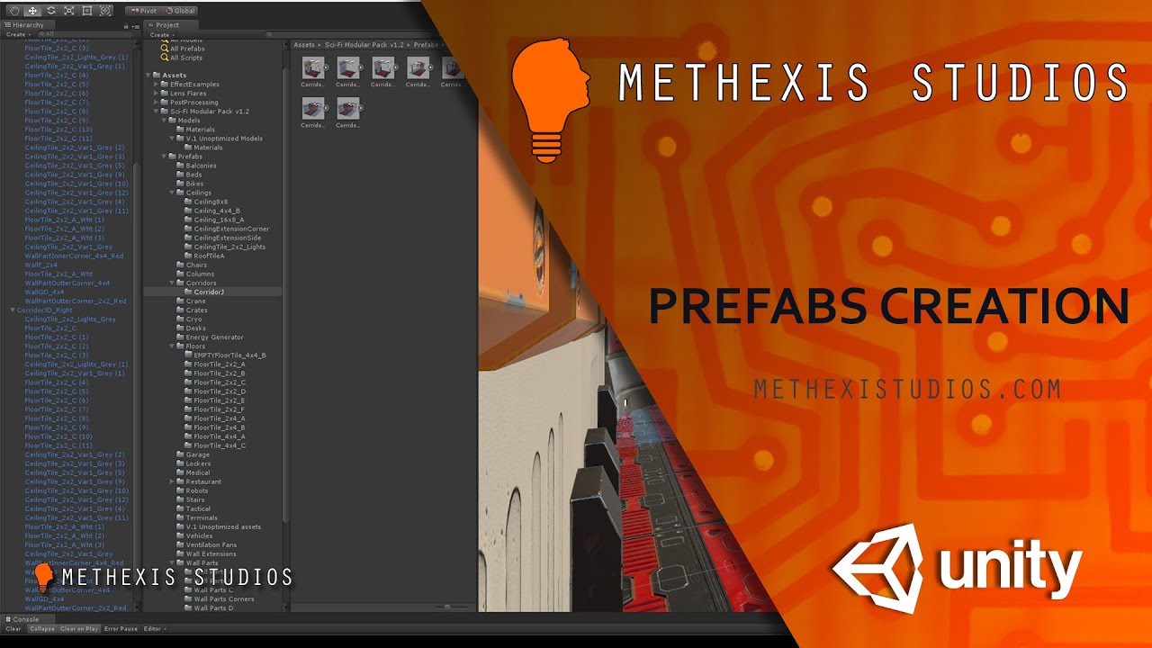 Sci Fi Modular Pack Update - Prefabs Creation