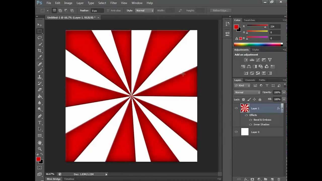 How to make a vector starburst in two minutes