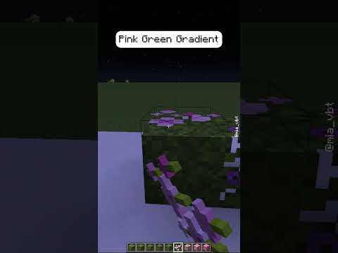 Creating a Stunning Pink-Green Gradient in Minecraft! 🌸💚 #shorts #minecraft