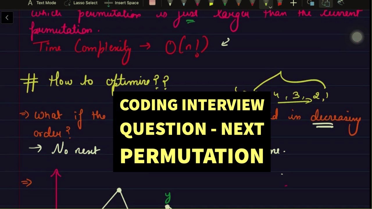 Coding interview question - Next Permutation - Arrays
