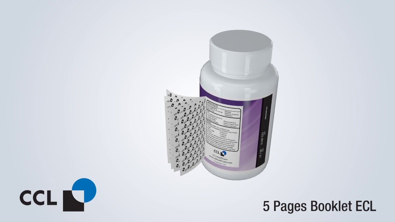 Flat Label Extended Content Label - Booklet