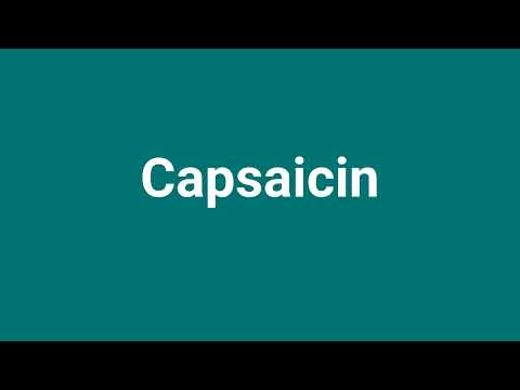 'Capsaicin' Meaning and Pronunciation