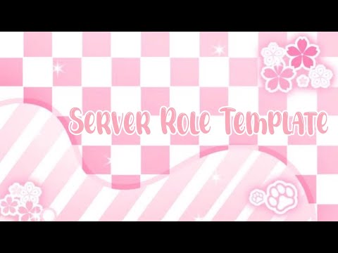 aesthetic discord server template - Server Roles Template | moonbow templates | #trending