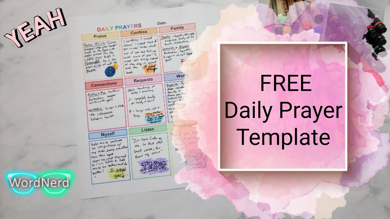 Daily Prayer - FREE Template | How to Pray