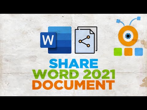 How to Share Word 2021 Document
