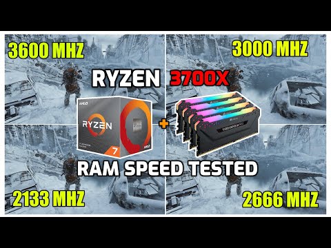 Ryzen 7 3700X - RAM Speed Tested in 12 Games (3600 Mhz to 2133 Mhz)