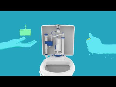 KIT PARA CAIXA ACOPLADA ACIONAMENTO SUPERIOR COMPLETO - BLUKIT