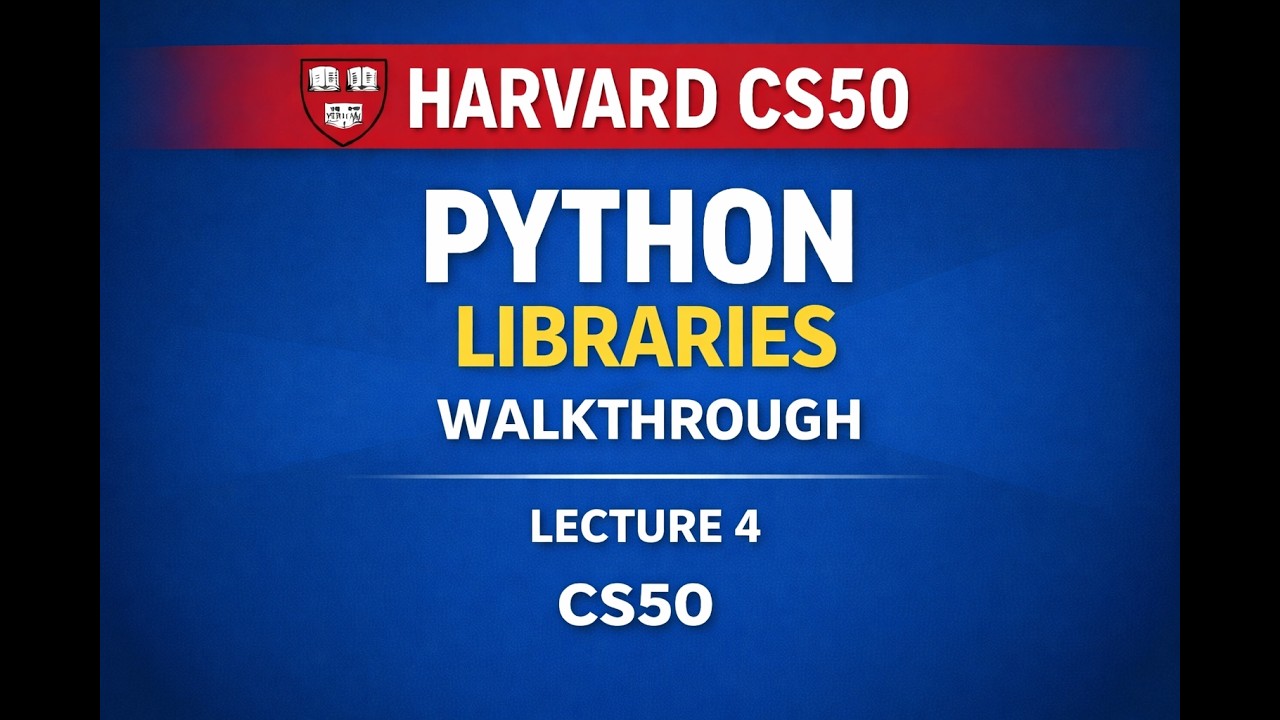 Python Libraries Explained (Random, Statistics, Packages) | CS50 Lecture 4 Walkthrough