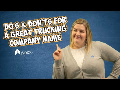 How to Choose a Great Trucking Company Name