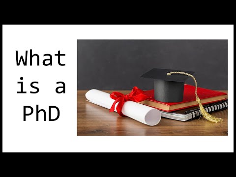 What does it mean to earn a PhD