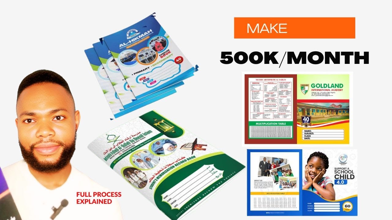 How I Make ₦500K/Month Printing Notebooks & Exercise Books for Schools in Nigeria | Full Process