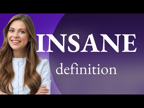 Insane • what is INSANE meaning