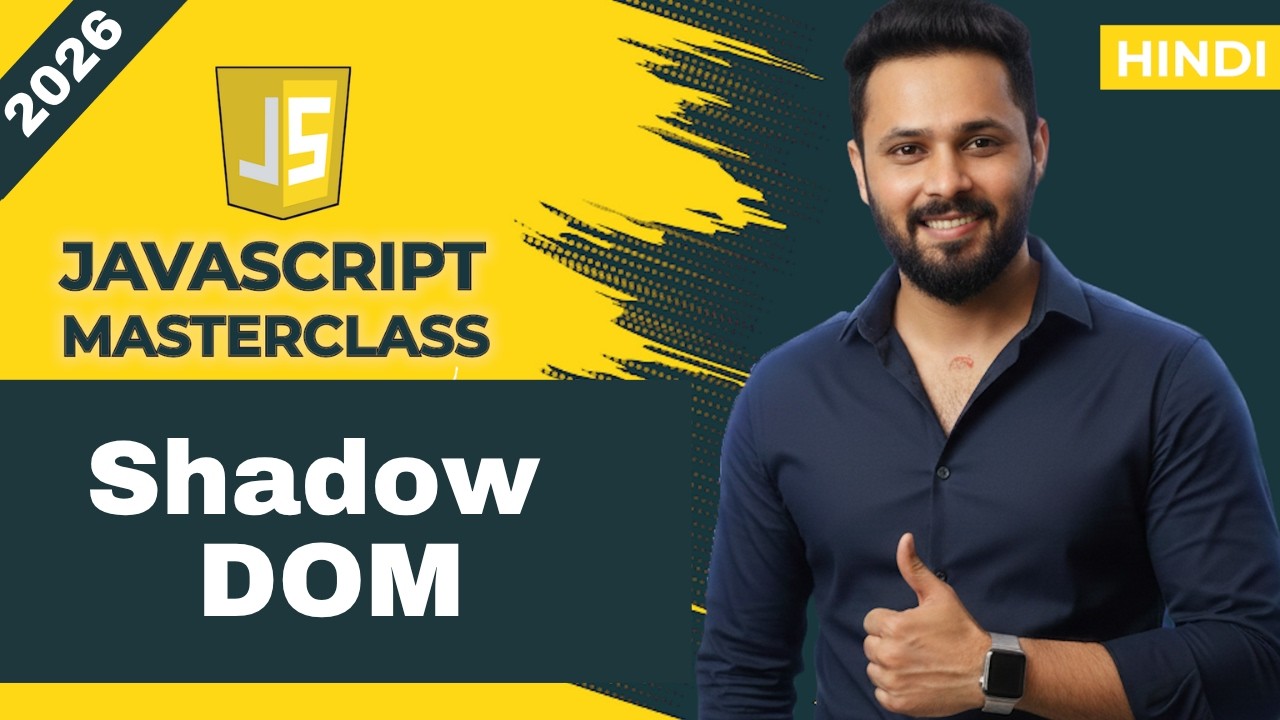 Javascript tutorial in Hindi #78 Web Components | Custom HTML Elements