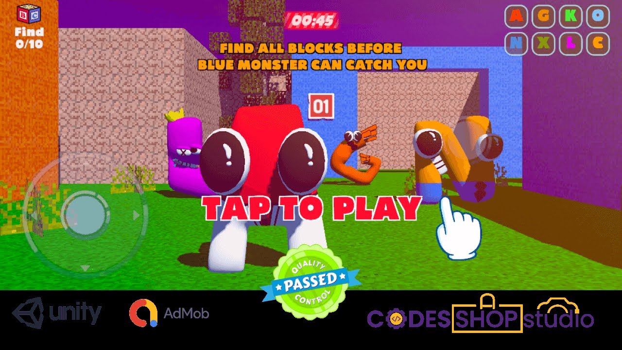 Alphabet Survivor | Unity Source code | 100%tested