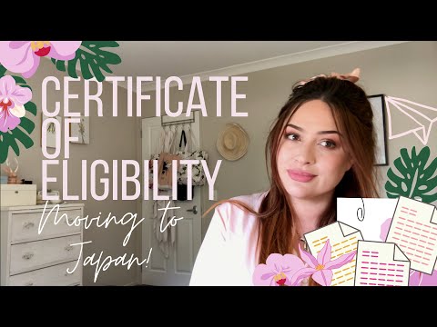 CERTIFICATE OF ELIGIBILITY! What is it and why do you need it? | Moving To Japan