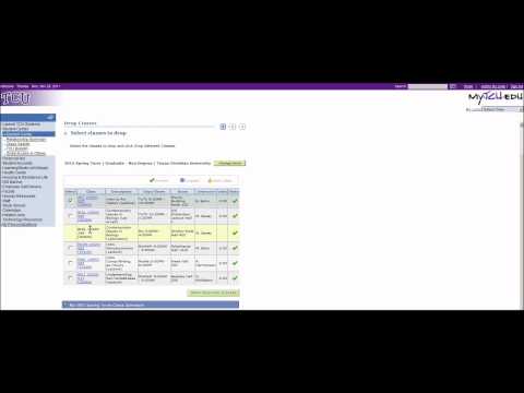 NAAC How To Video - How to drop a class