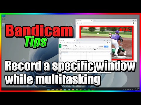 How to record a specific window while multitasking - background screen recorder