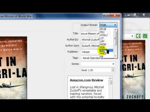 How To Convert eBooks in Calibre