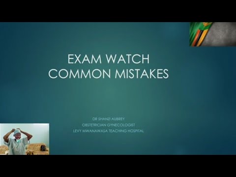 EXAM MISTAKES WITH FEEDBACK COMMON OBSTETRICS AND GYNECOLOGY TERMINOLOGIES AND DEFINITIONS