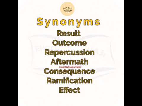 Best synonyms of 'result' |Most important synonyms to learn|ielts #englishcourse