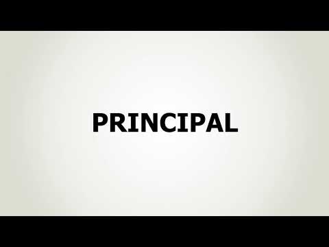 How to Pronounce Principal