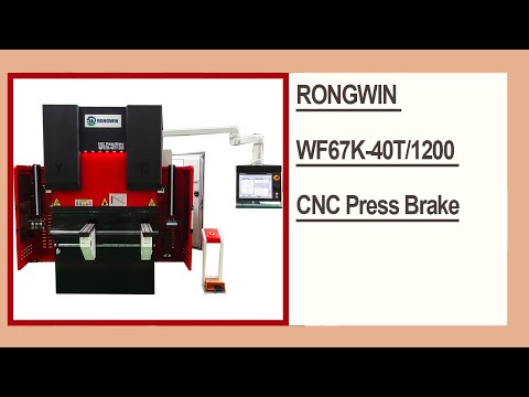 RONGWIN guides you WF67K-40T/1200 DELEM DA66T 6+1 axis CNC press brake machine start-up process