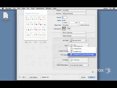 How To: Select Single or Double Sided Printing
