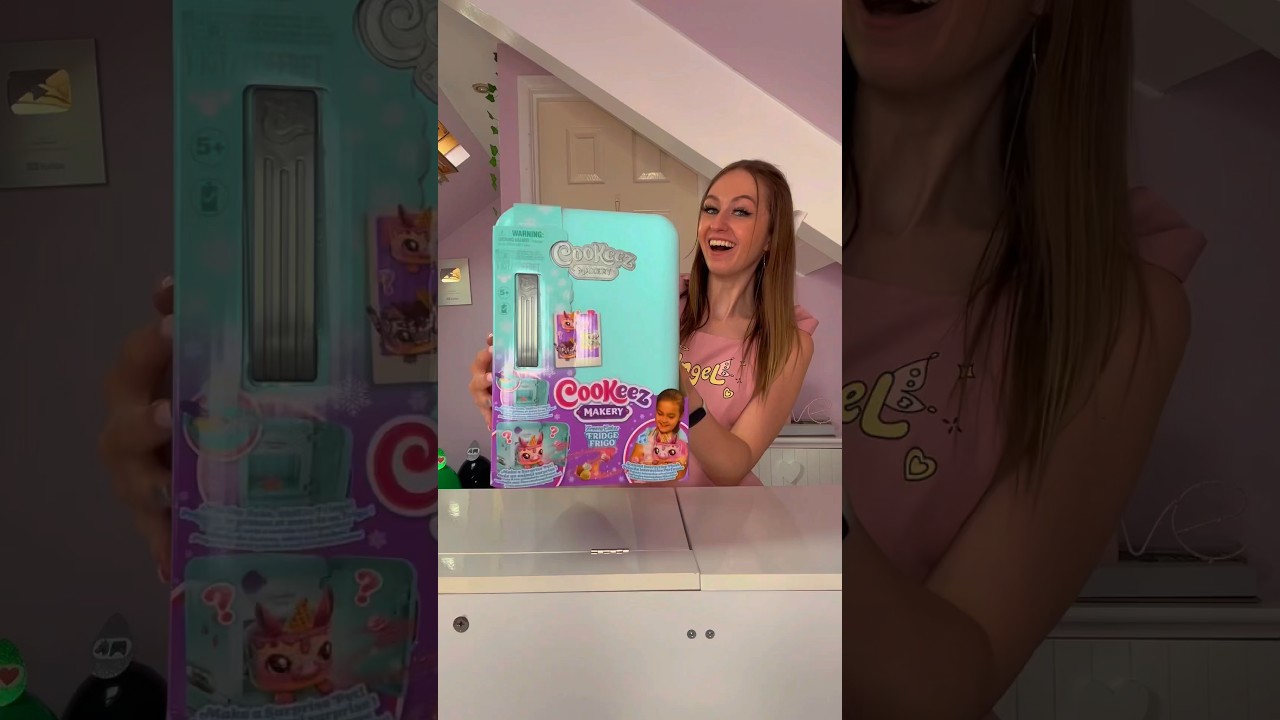 [ASMR] UNBOXING THE *NEW* MYSTERY COOKEEZ MAKERY *FREEZY FRIDGE!!*🫢🥶❄️⁉️ (MUST SEE!!😵) #Shorts